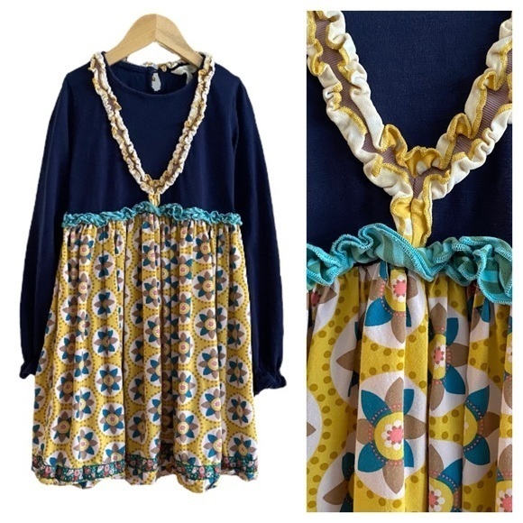 Matilda Jane | Dresses | Matilda Jane Blue Yellow Country Damsel Dress ...